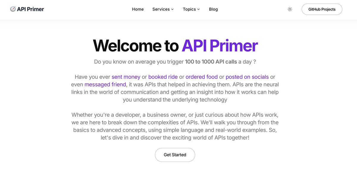 Home - All things API